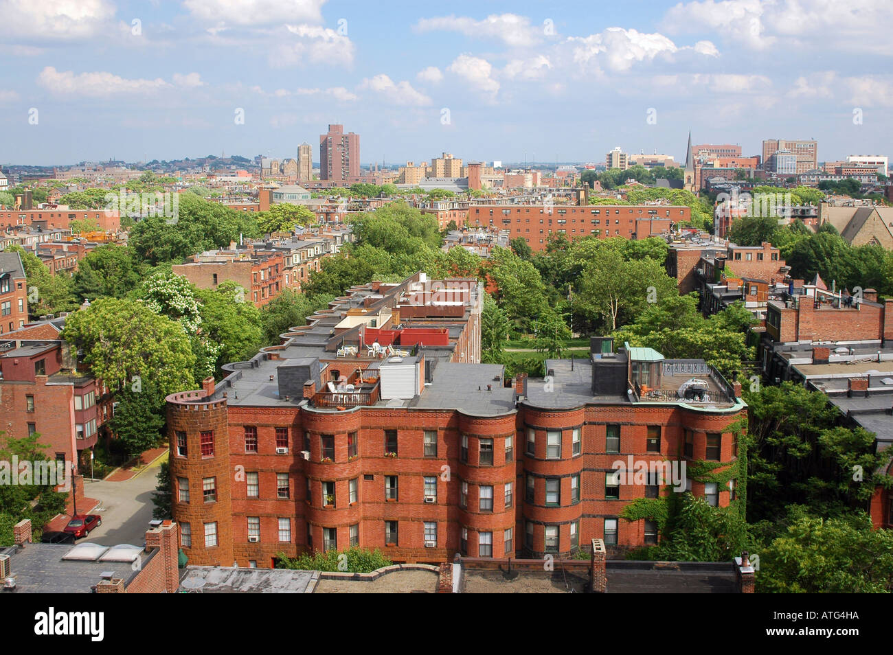 Back Bay and View Stock Photo - Alamy