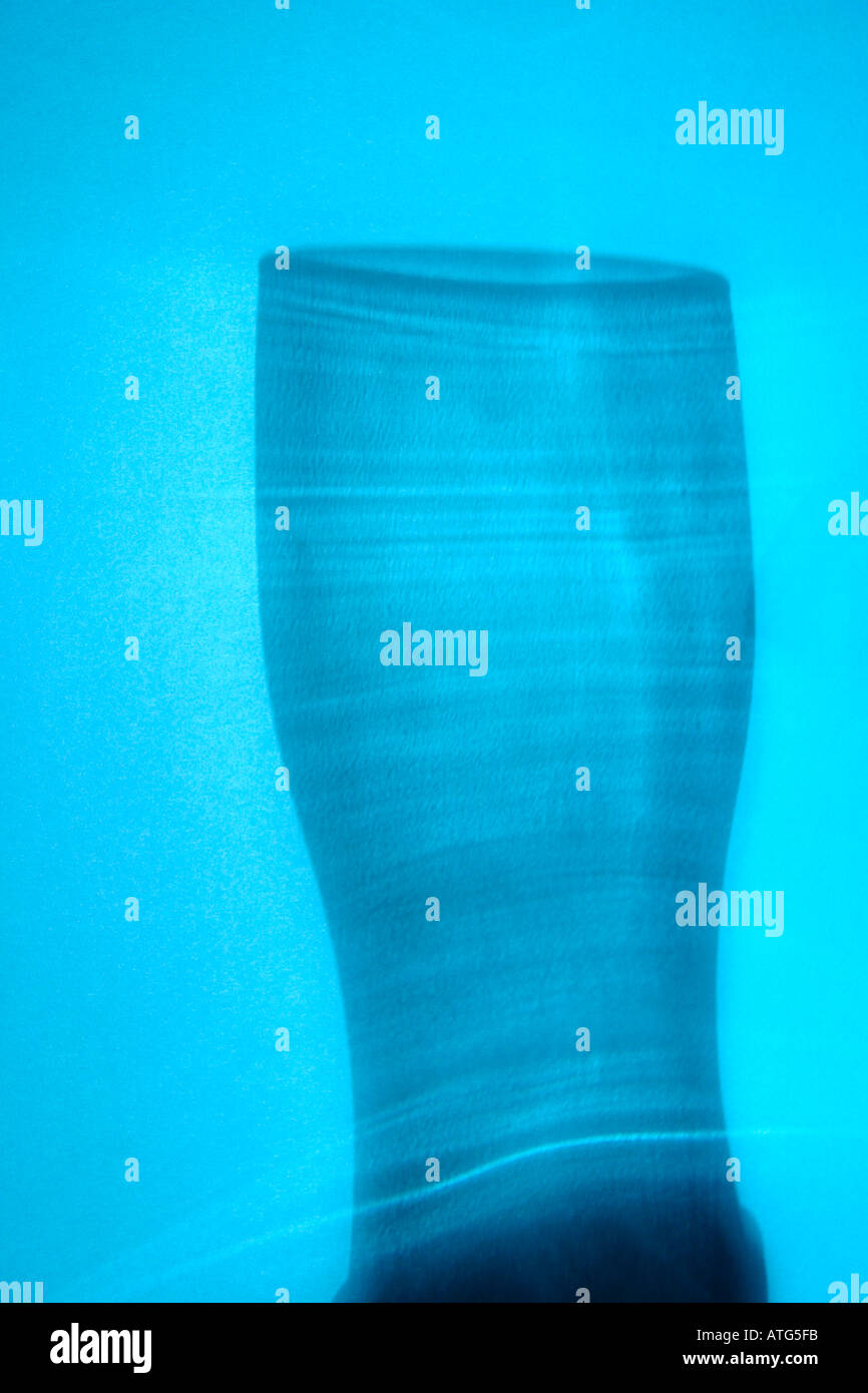 Shadow of a cool pint glass Stock Photo - Alamy