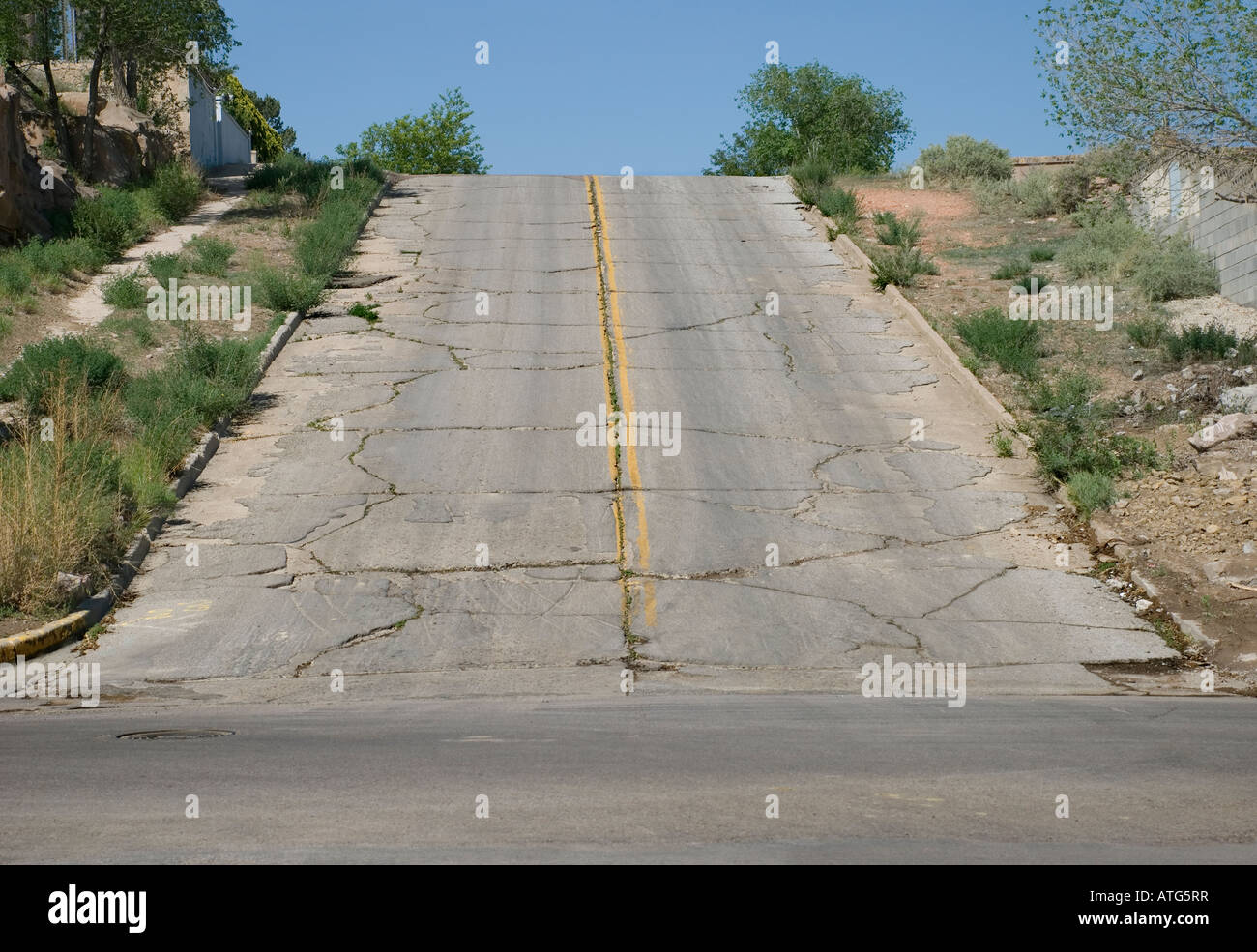Dilapidated cracked road hi-res stock photography and images - Alamy