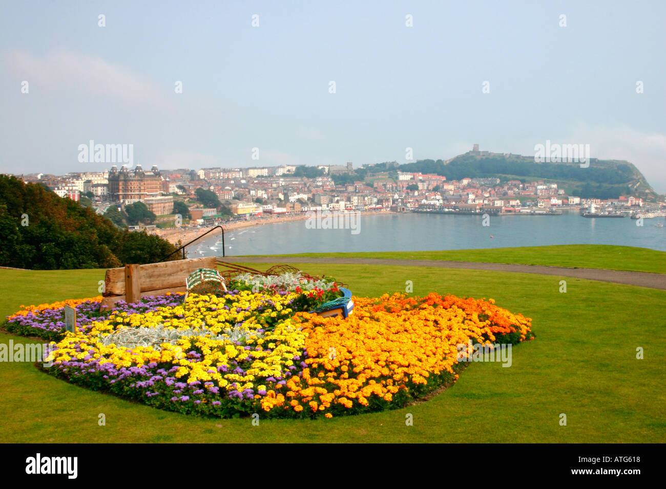 Flowers in Scarborough, North Yorkshire, England Stock Photo - Alamy