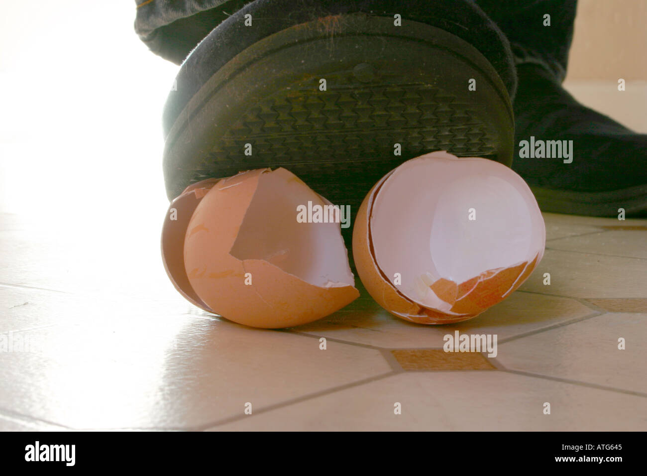 Eggshells on floor hi-res stock photography and images - Alamy
