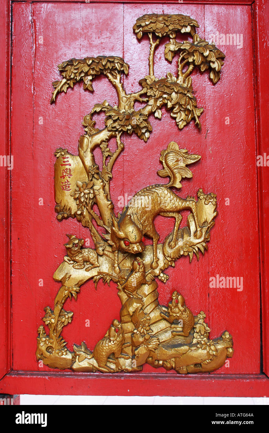 Door Detail Chan See Shu Yuen Temple Kuala Lumpur Malaysia Stock Photo ...