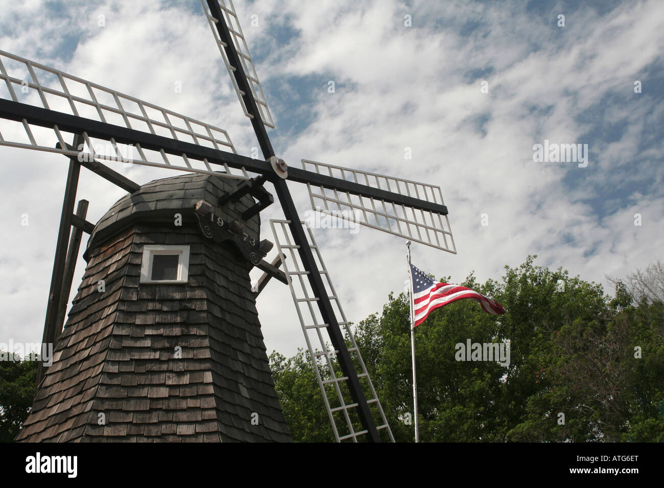 Dutch "Windmill" tourist center Stock Photo - Alamy