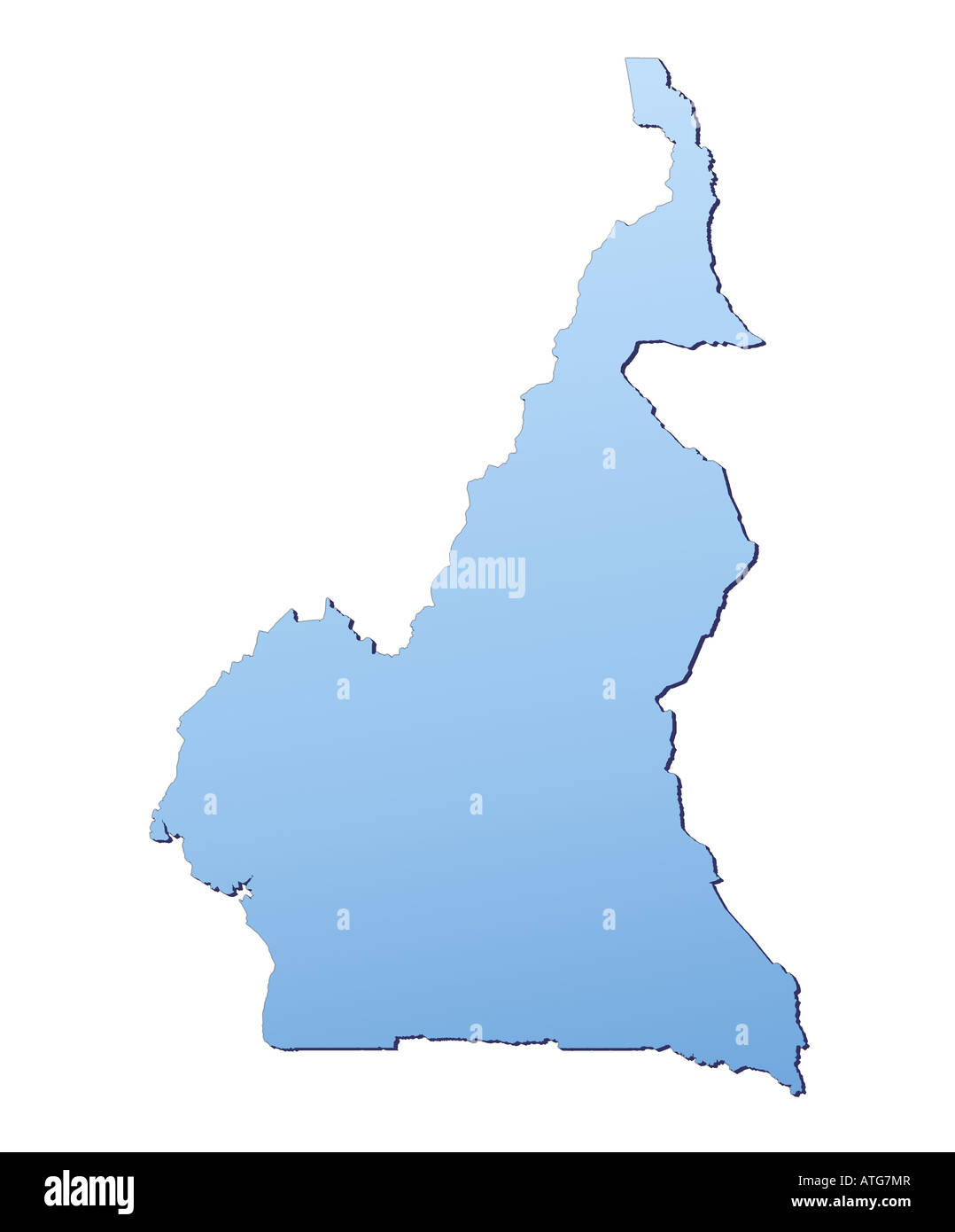 Cameroon map hi-res stock photography and images - Alamy