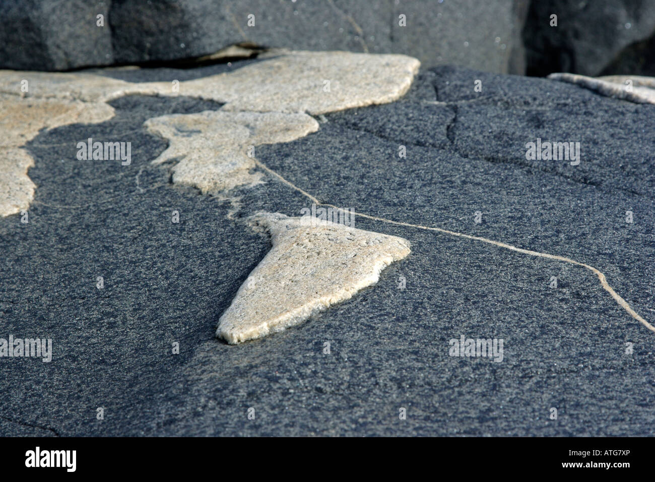 Beautiful patterns on flat rocks Stock Photo - Alamy