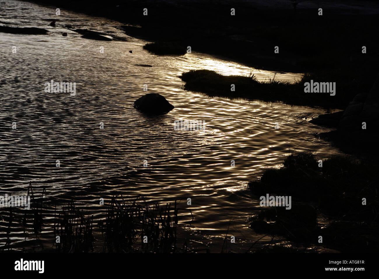 Magic evening light over the bay Stock Photo - Alamy