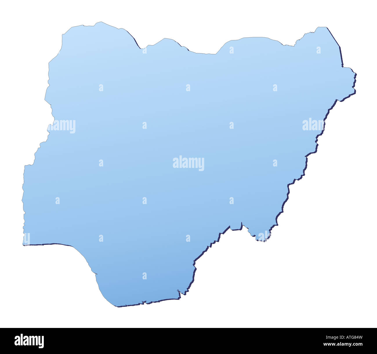Nigeria map hi-res stock photography and images - Alamy