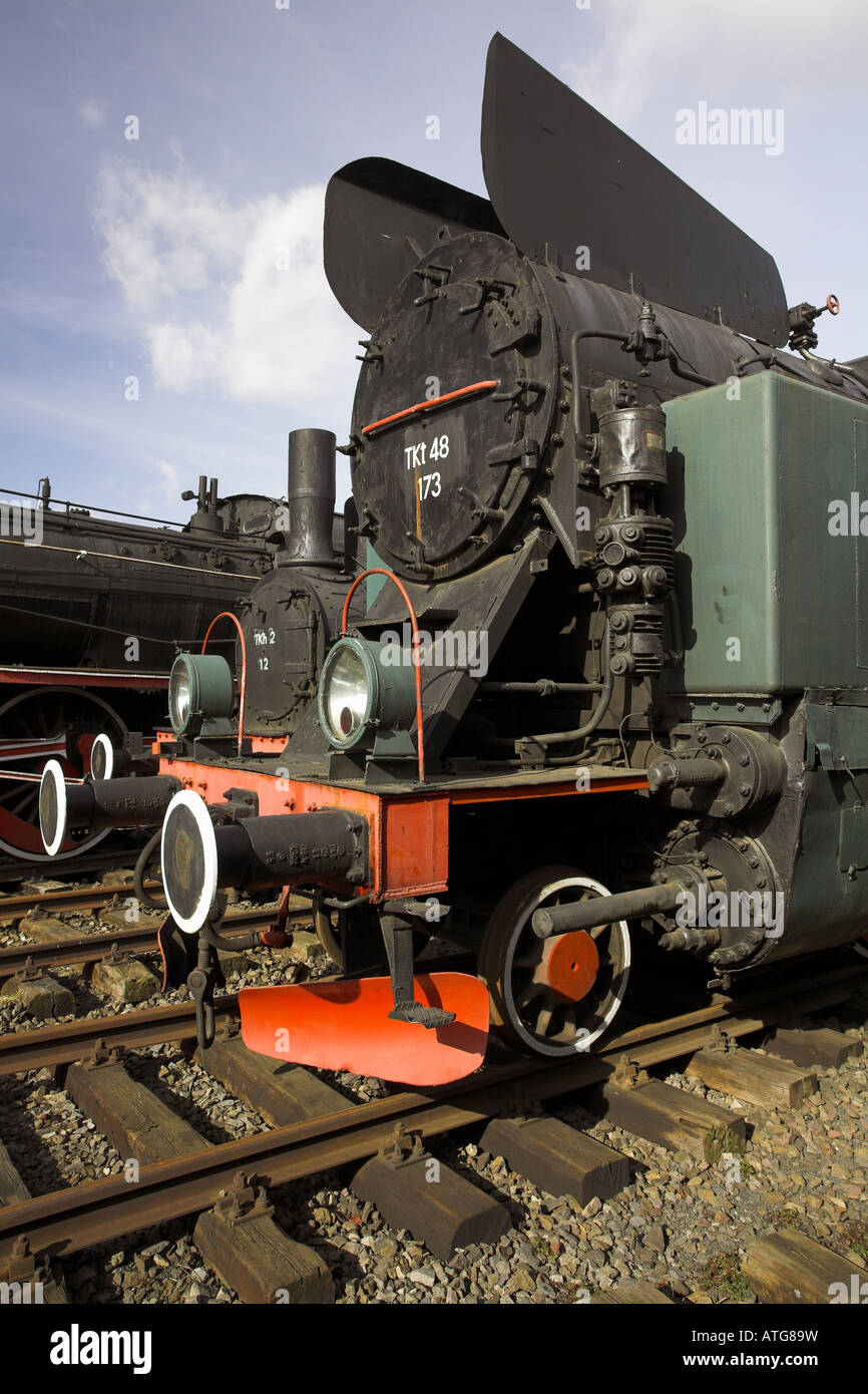 Steam engine locomotive Tkt 48 Stock Photo - Alamy