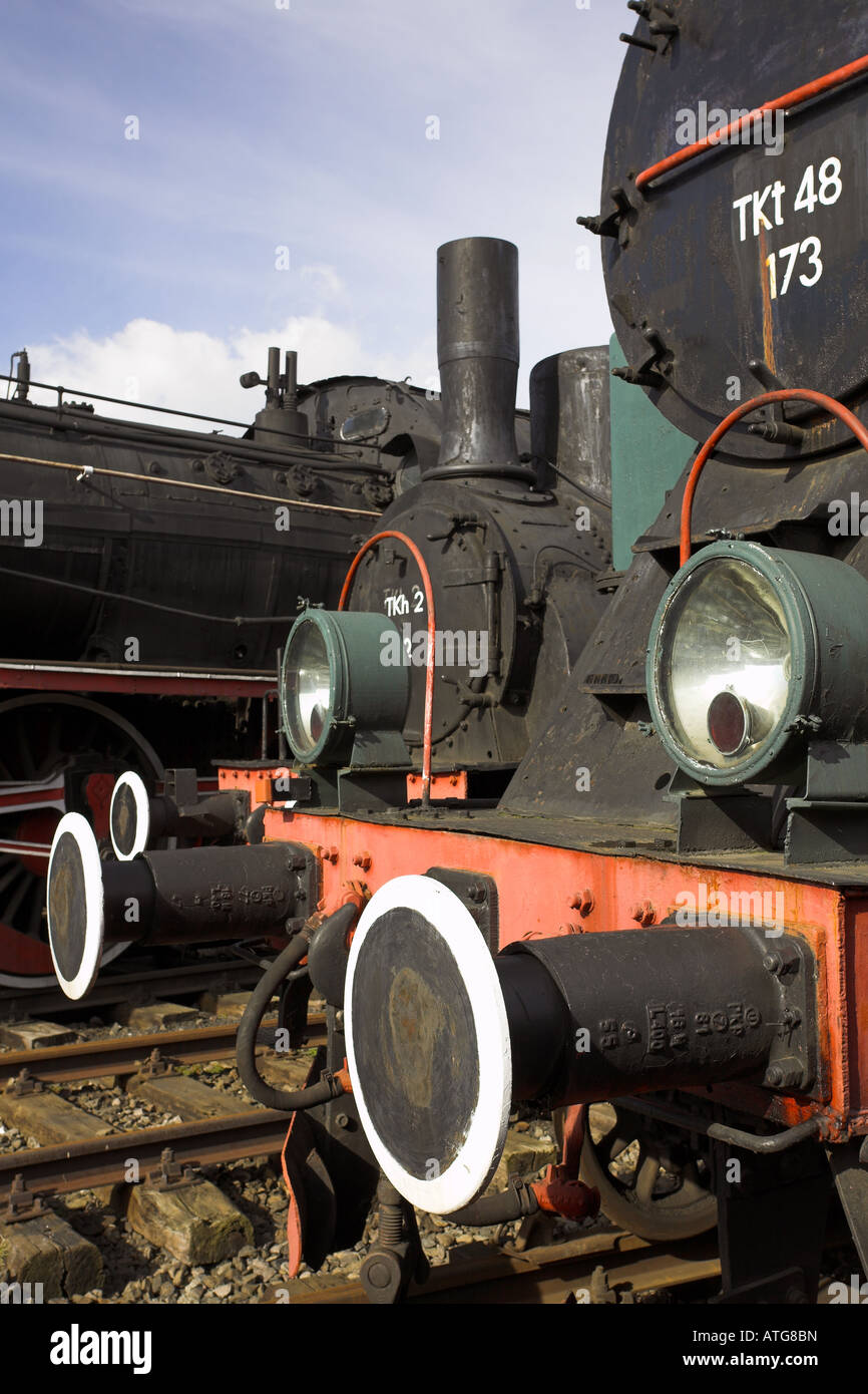 Steam engine locomotive Tkt 48 Stock Photo - Alamy