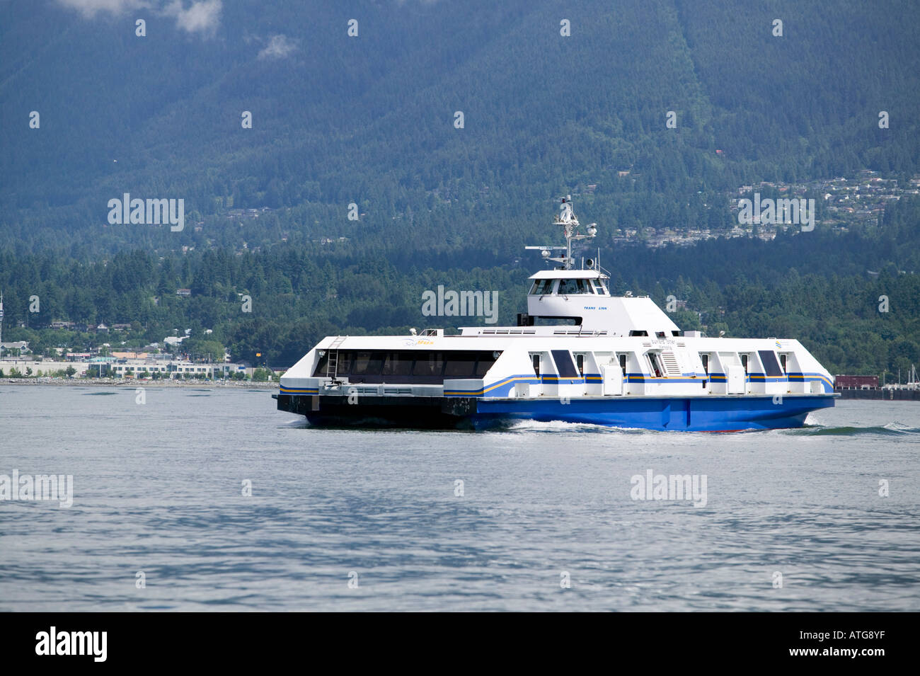Sea Bus Commuter Ferry Crosses Burrard Vancouver BC Canada Stock Photo ...