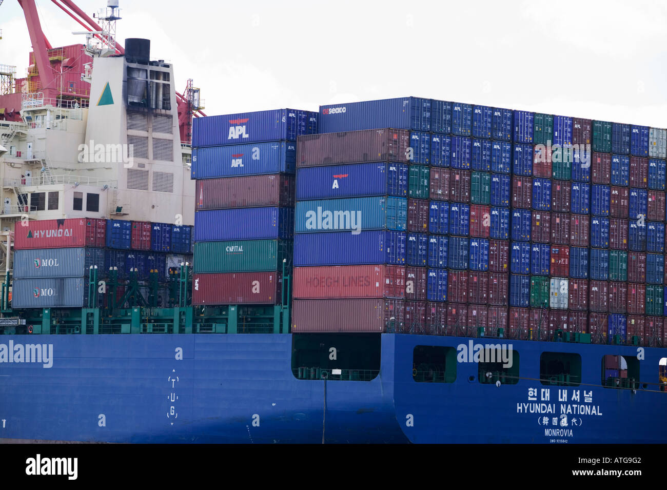 Vancouver Port and Container Ship Stock Photo - Alamy