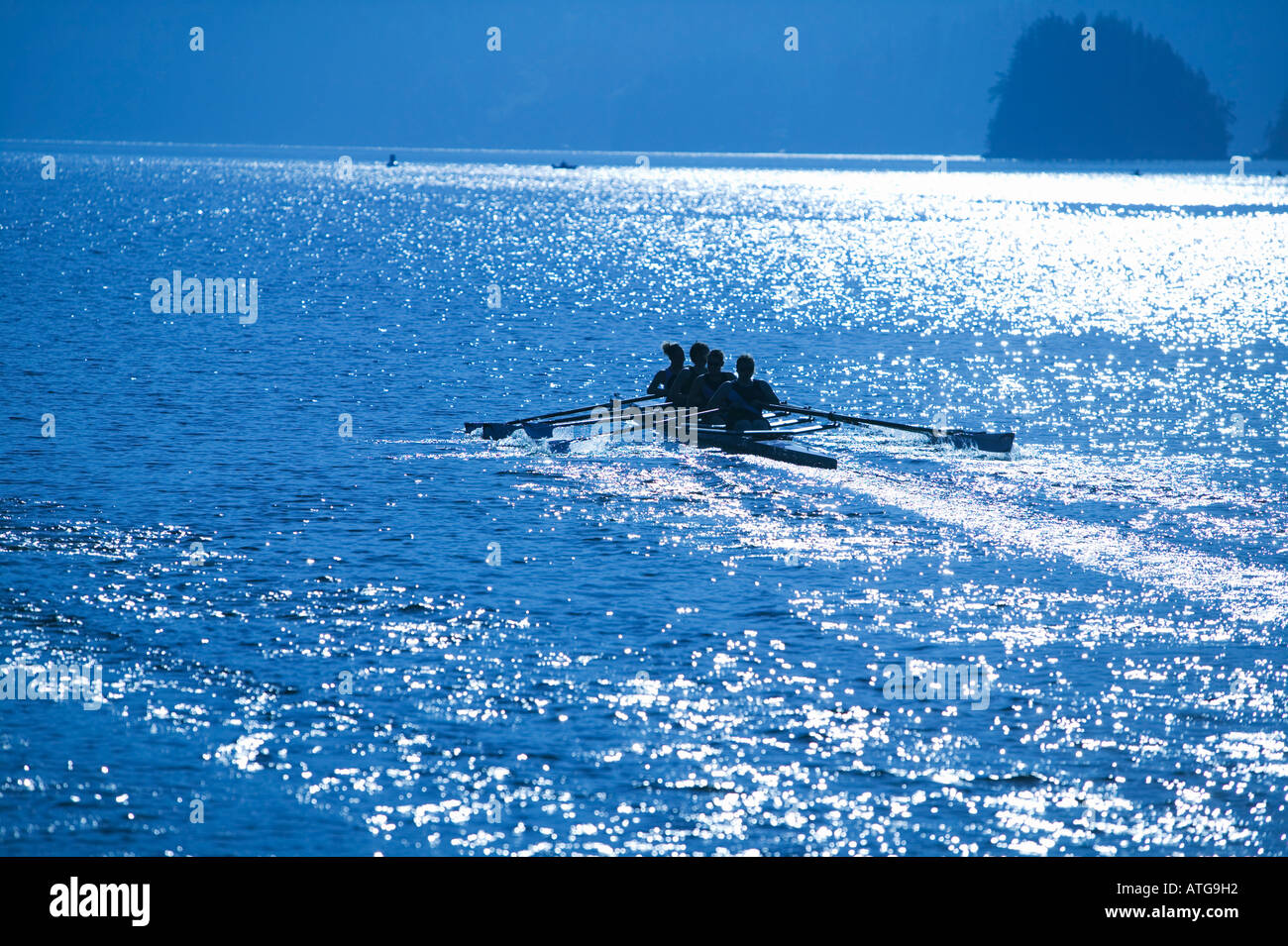 Teamwork rowing Cut Out Stock Images & Pictures - Alamy