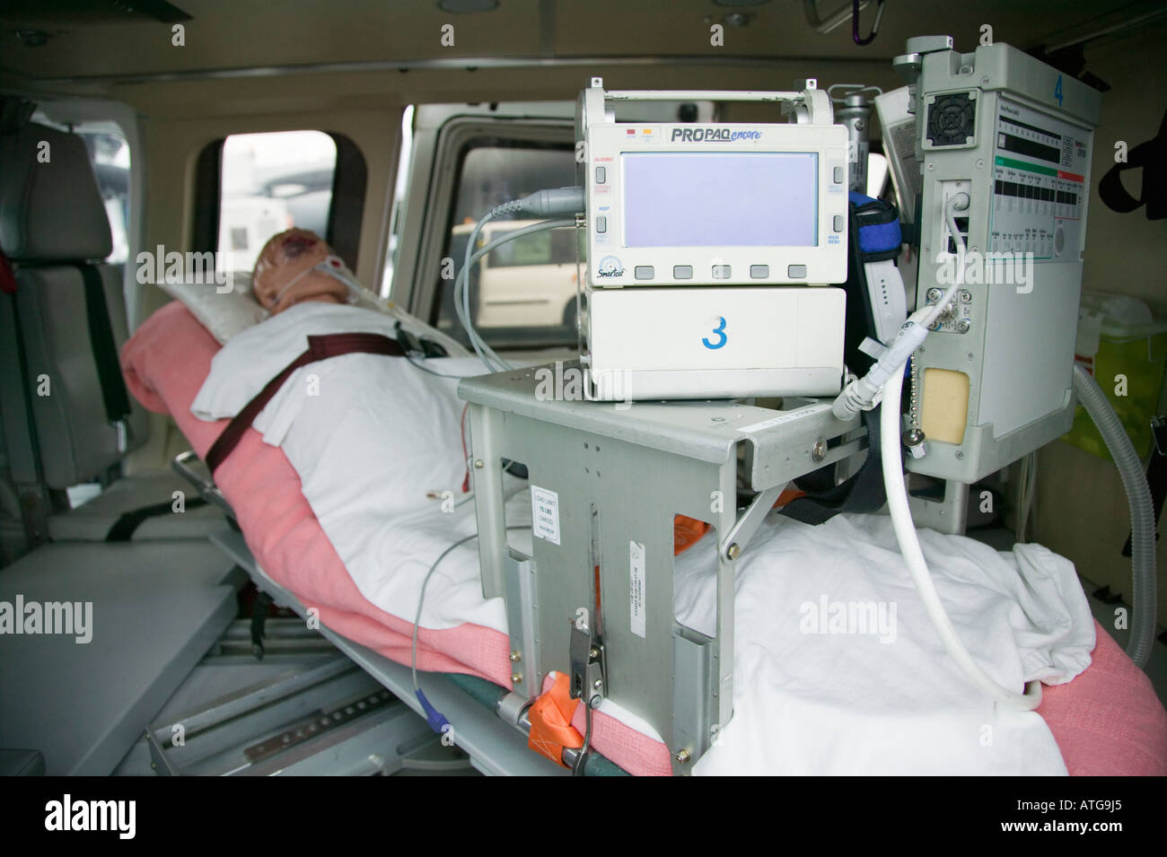 Ambulance helicopter inside hi-res stock photography and images - Alamy