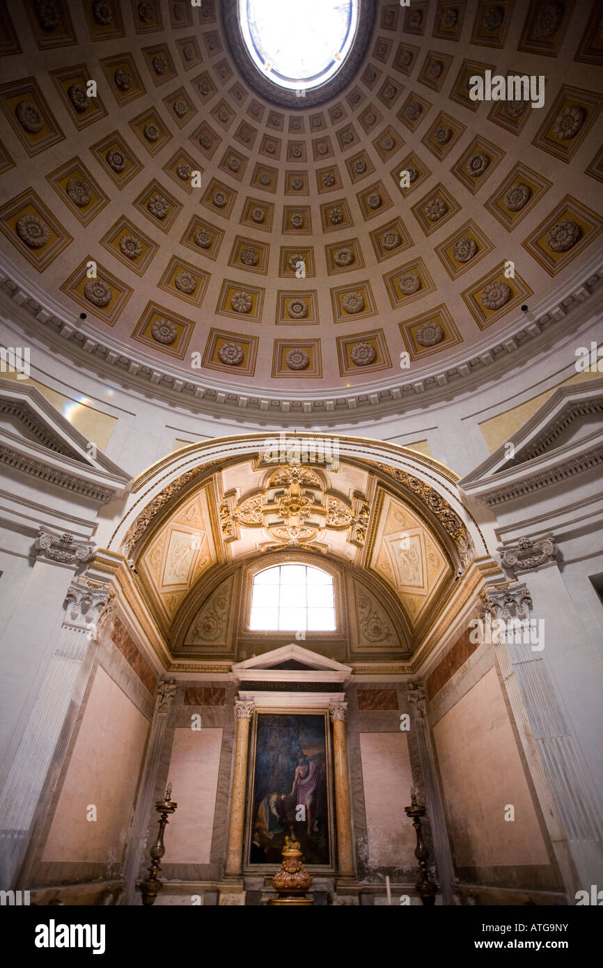 Dome and chapel in the vestibule of Santa Maria degli Angeli e dei ...