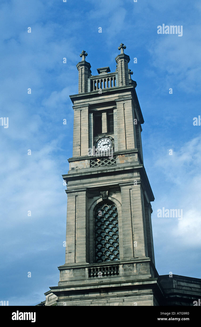 Edinburgh New Town spire of St Stephen s Church housing the longest ...