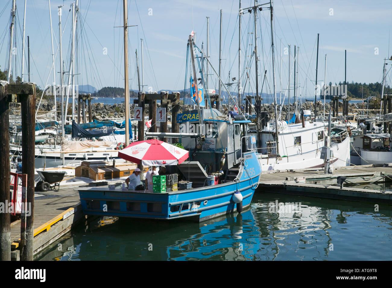 Ganges Salt Spring Island BC Canada Stock Photo - Alamy