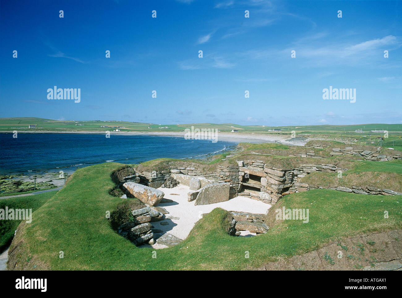 Skara Brae Bay of Skaill mainland Orkney Stock Photo - Alamy