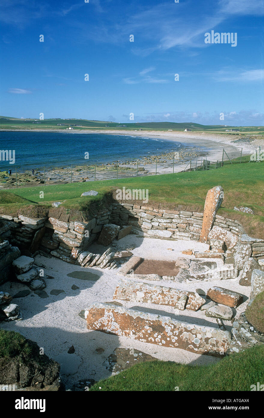Skara Brae Bay of Skaill mainland Orkney Stock Photo - Alamy
