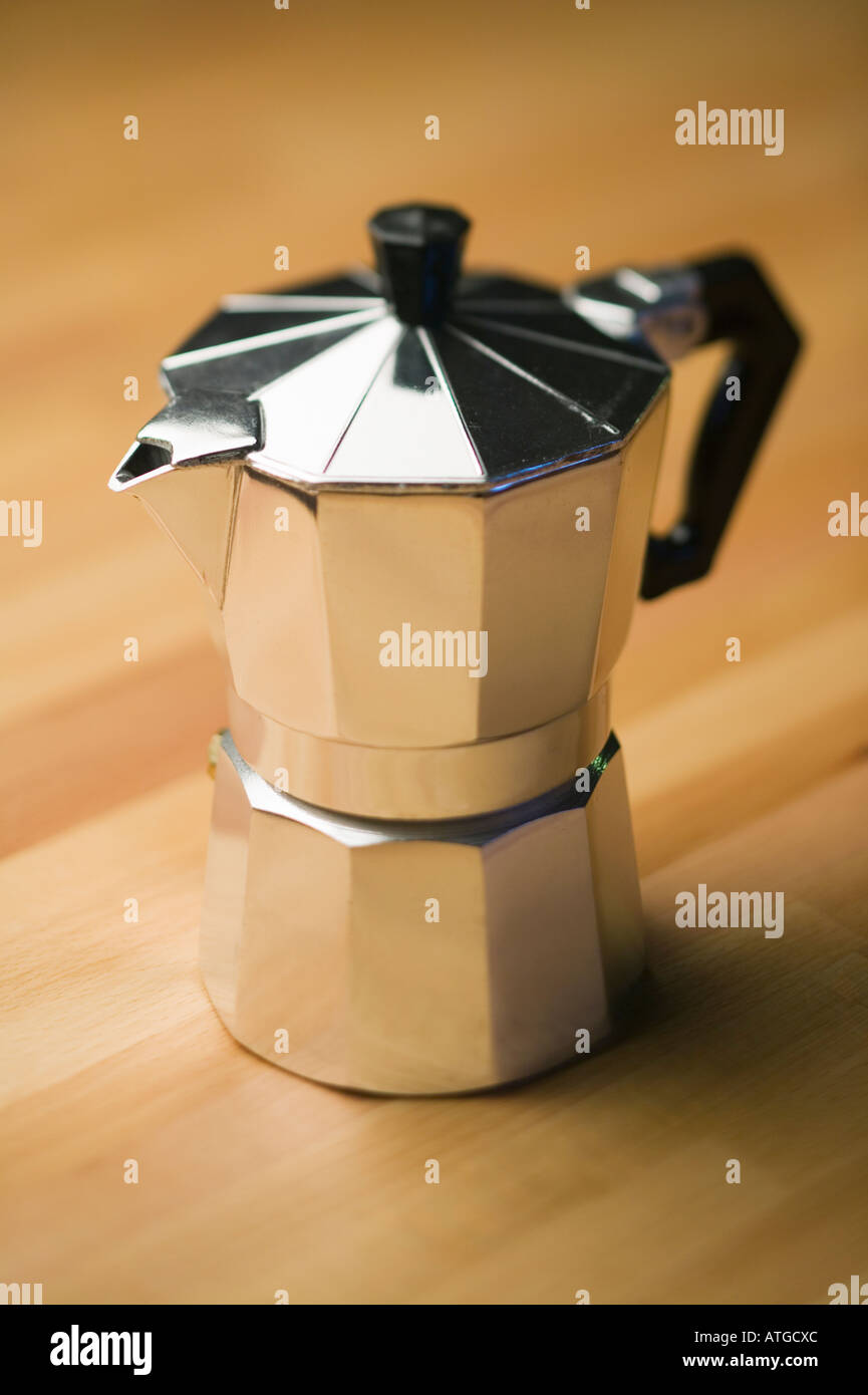 Espresso Coffee Maker Stock Photo - Alamy