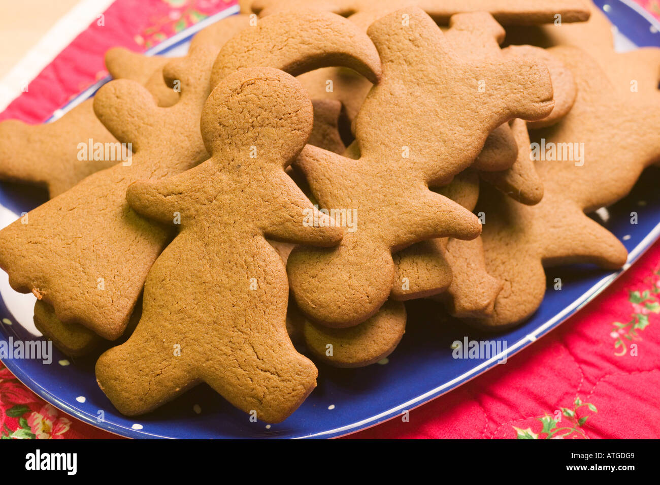 Gingerbread Man Cookies Stock Photo - Alamy