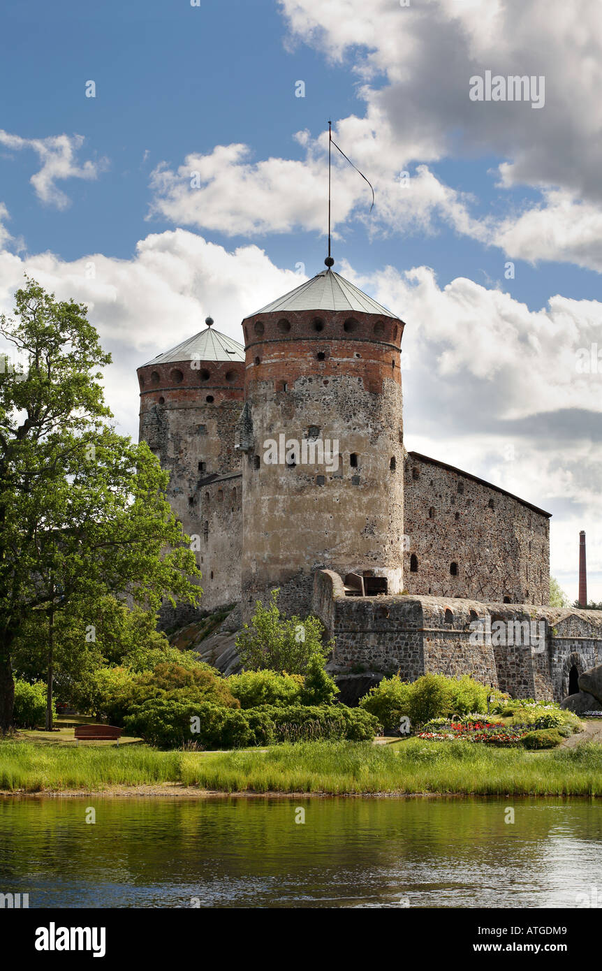 Olavinlinna (St. Olaf's Castle), a medieval castle in eastern Finland ...