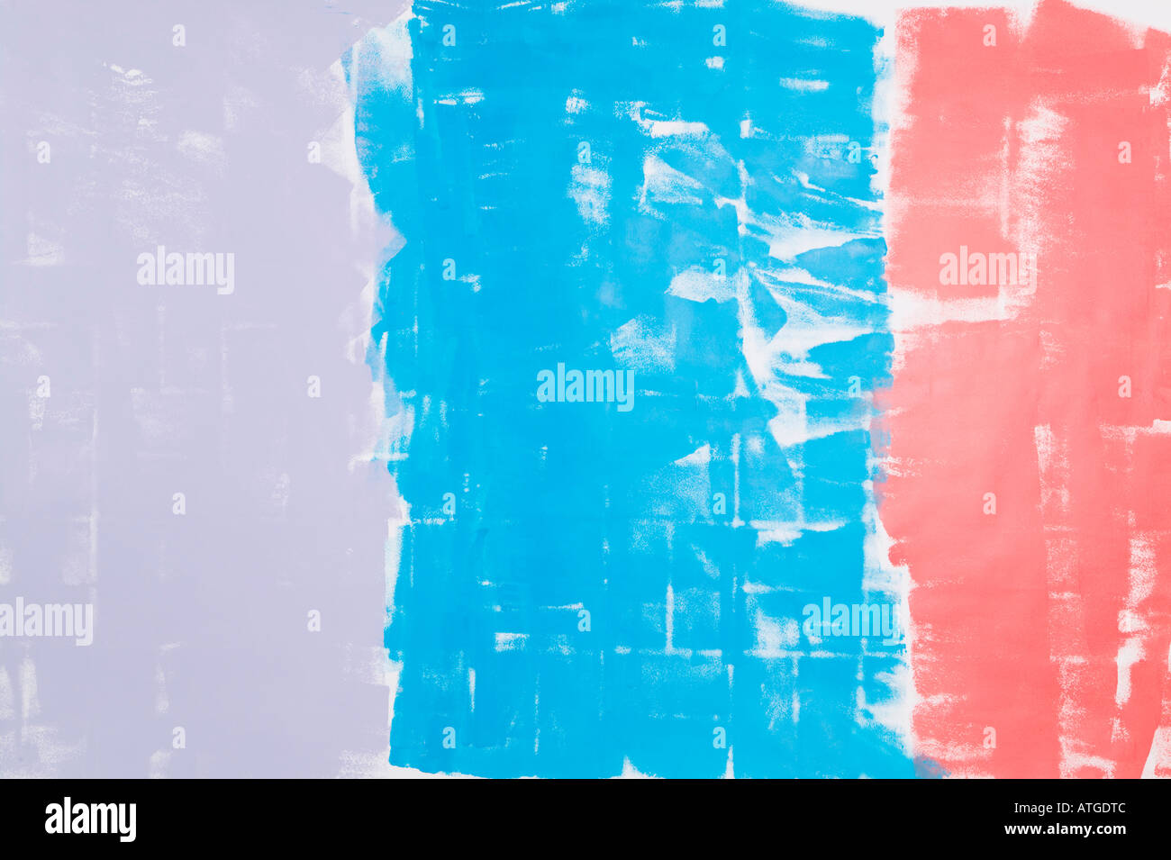 Multi Coloured Roll Painted House Wall Stock Photo - Alamy