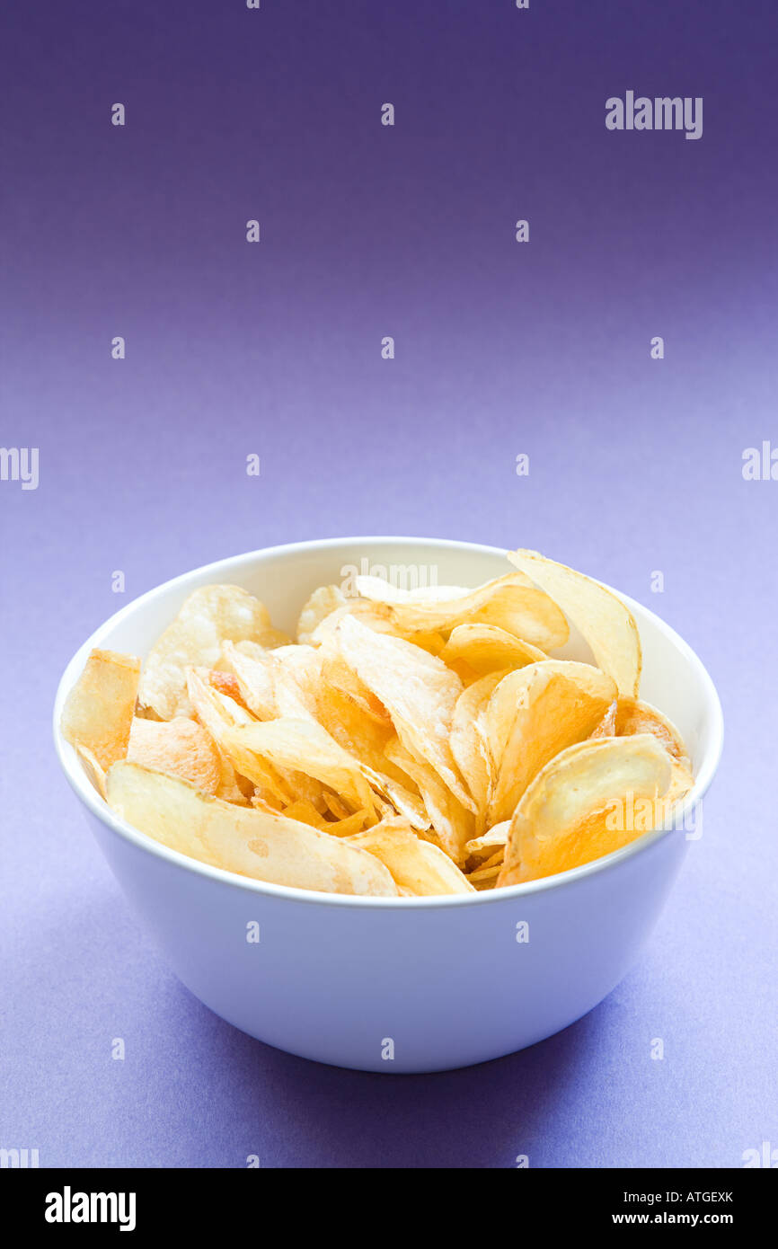Bowl of crisps Stock Photo - Alamy