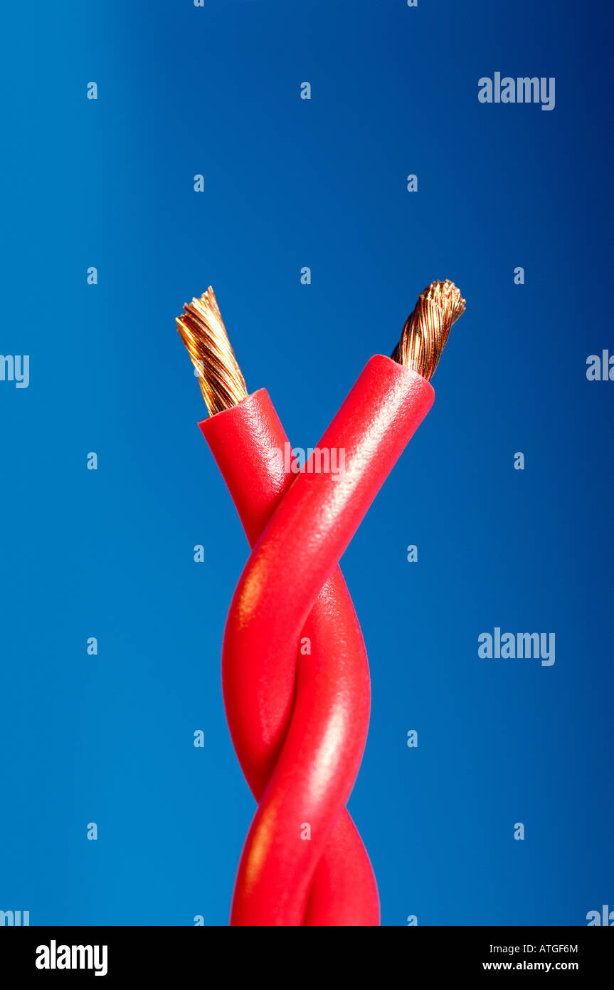 Cables twisted together hi-res stock photography and images - Alamy