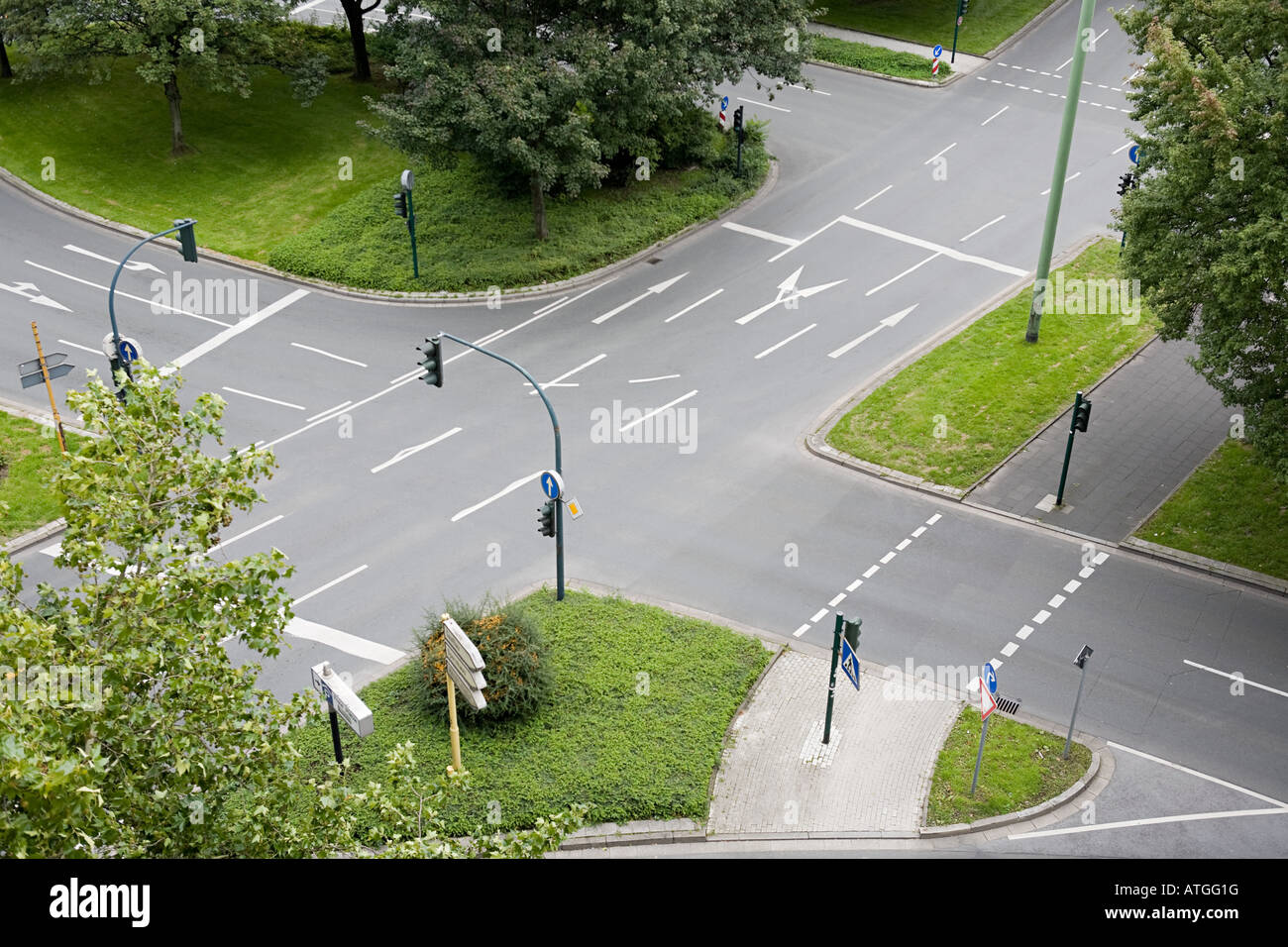 Road junction germany hi-res stock photography and images - Alamy