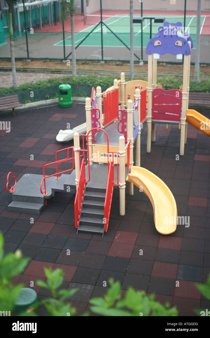 Playground for children in a city park Stock Photo - Alamy