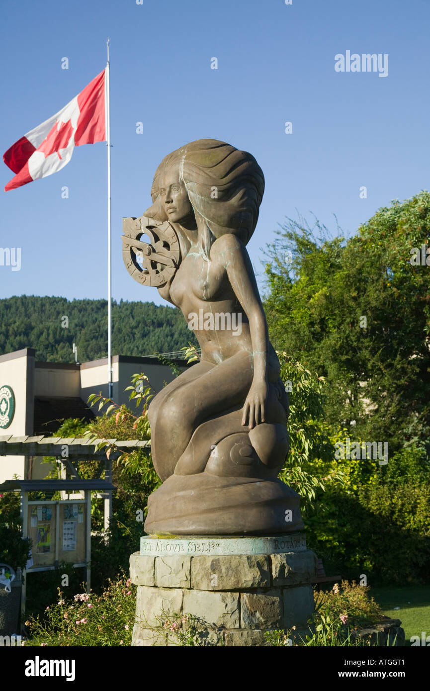Mermaid Statue Ganges Salt Spring Island BC Canada Stock Photo - Alamy