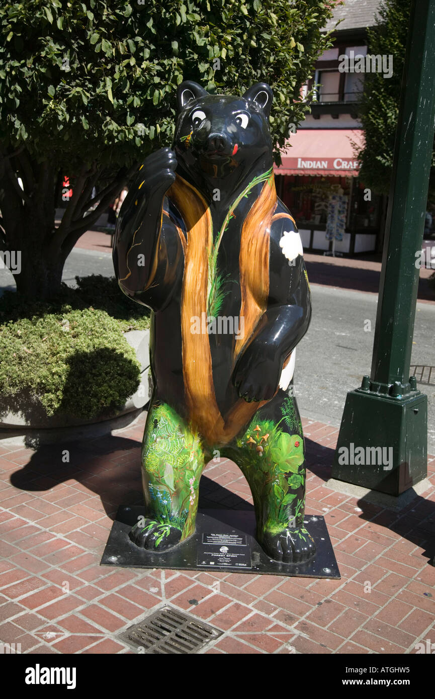 Bear Statue Victoria British Columbia Stock Photo - Alamy