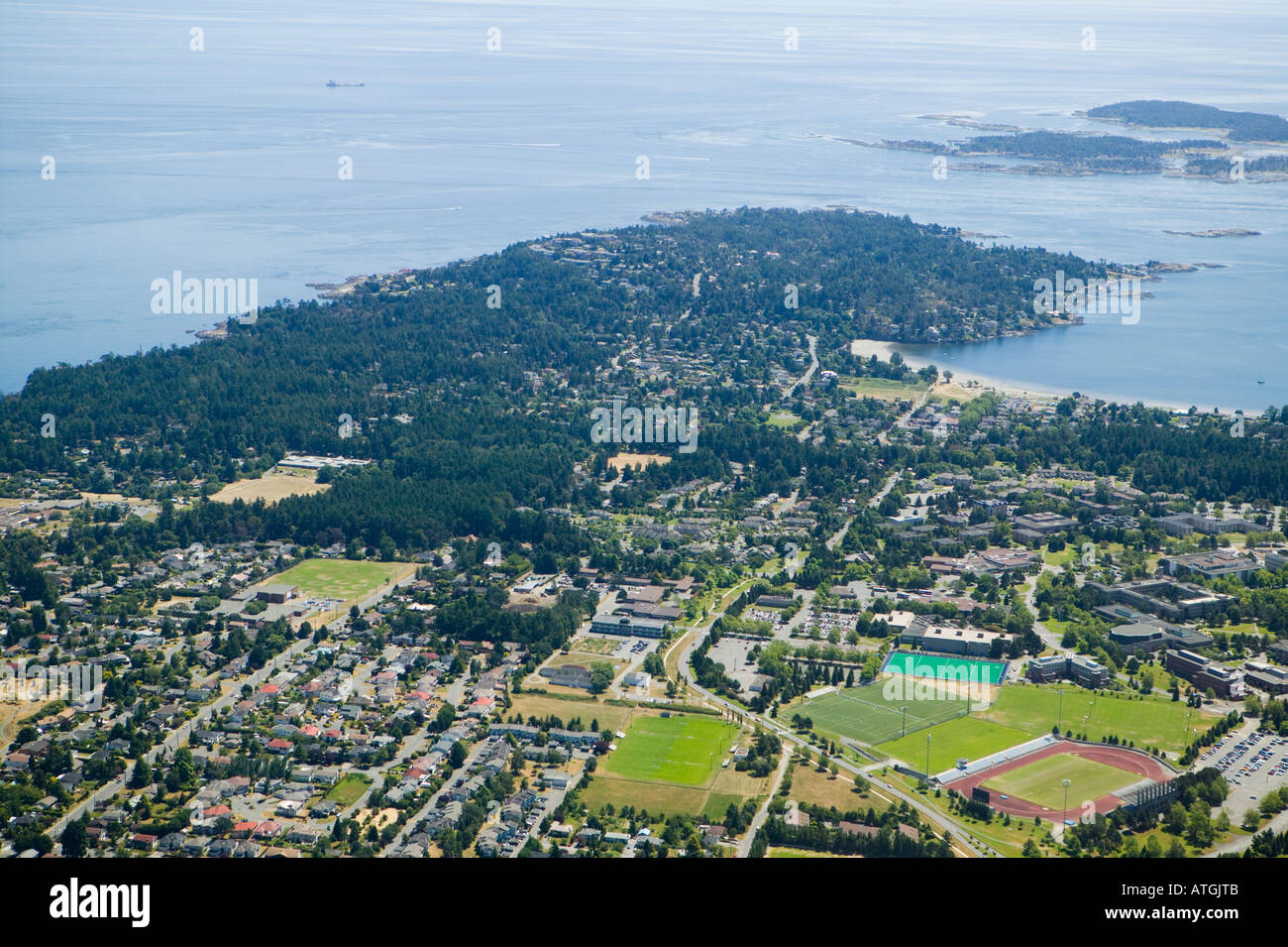 Aerial View Victoria British Columbia Canada Stock Photo - Alamy