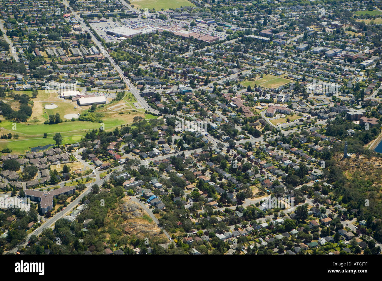 Aerial View Victoria British Columbia Canada Stock Photo - Alamy