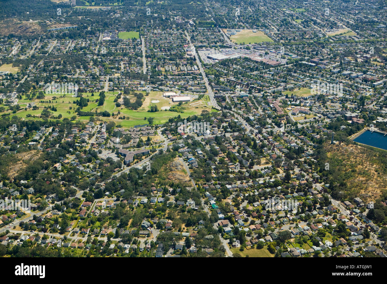 Aerial View Victoria British Columbia Canada Stock Photo - Alamy
