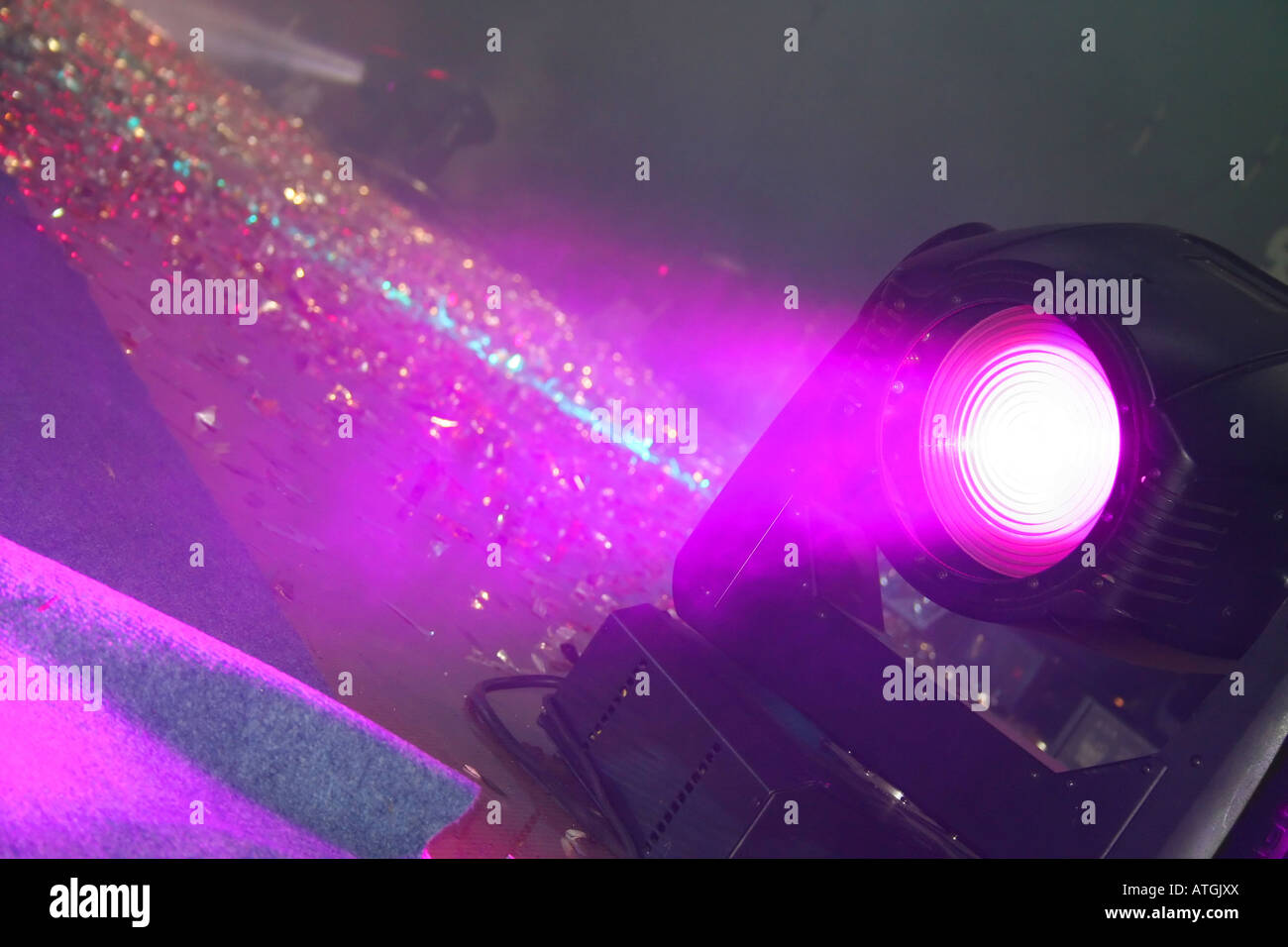 Colored Stage lights On the show Stock Photo - Alamy