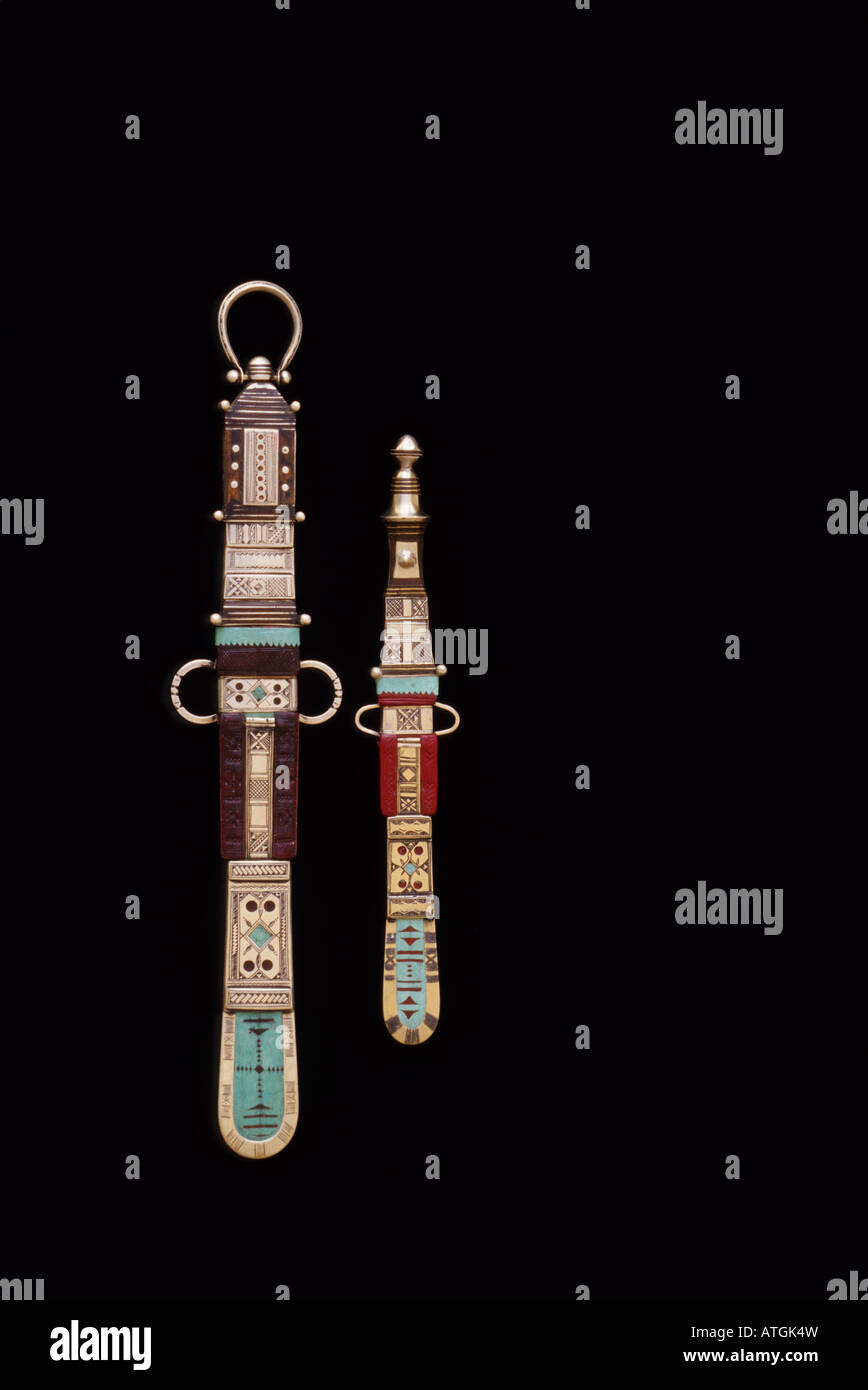 Niger. Tuareg Decorated Knife Stock Photo - Alamy