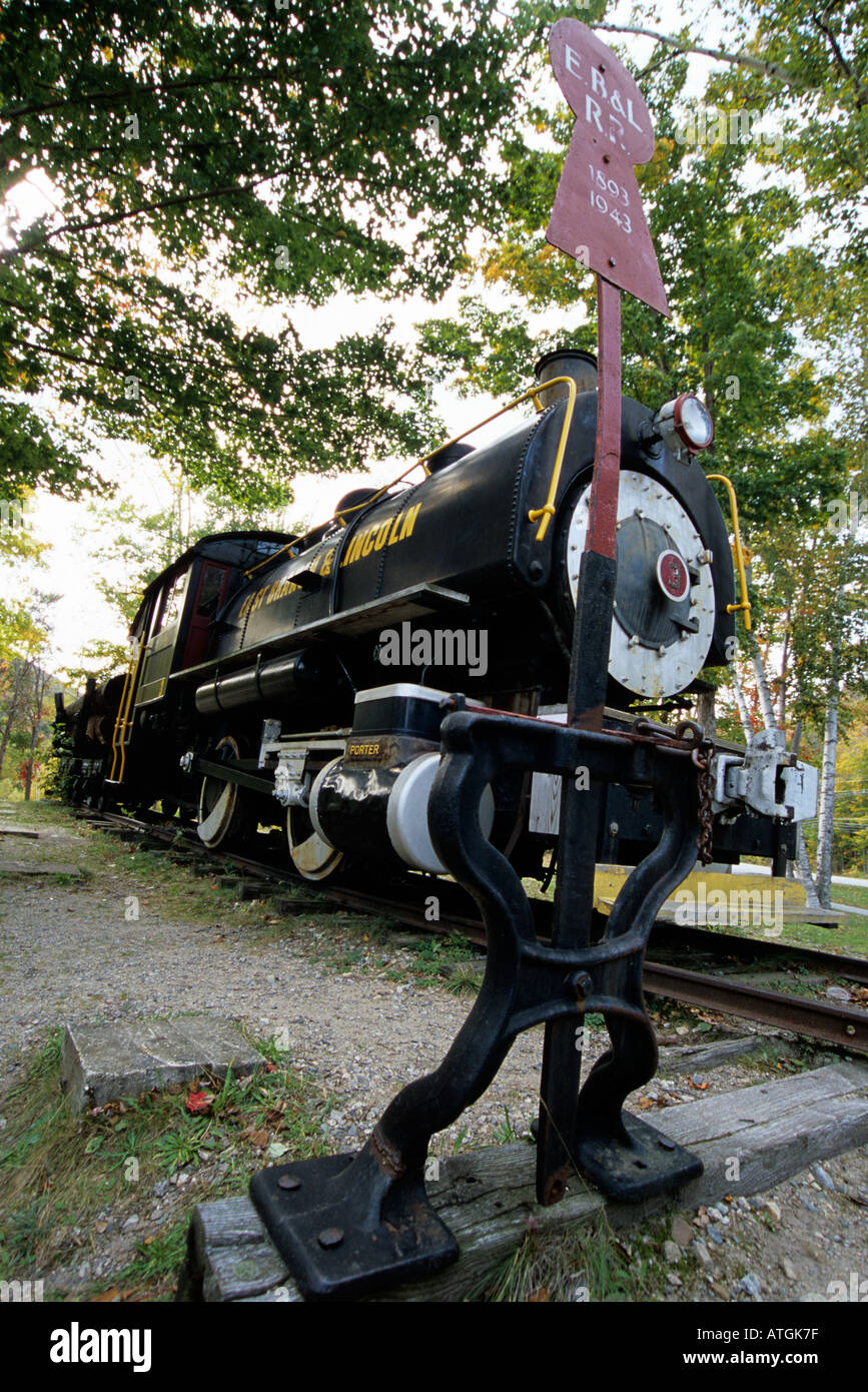 Porter 50 ton saddle tank engine locomotive on display at the entrance ...