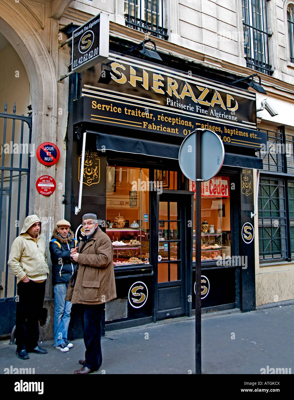 Barbes Rochechouart african arab quarter district of Paris.Baker Bakery ...