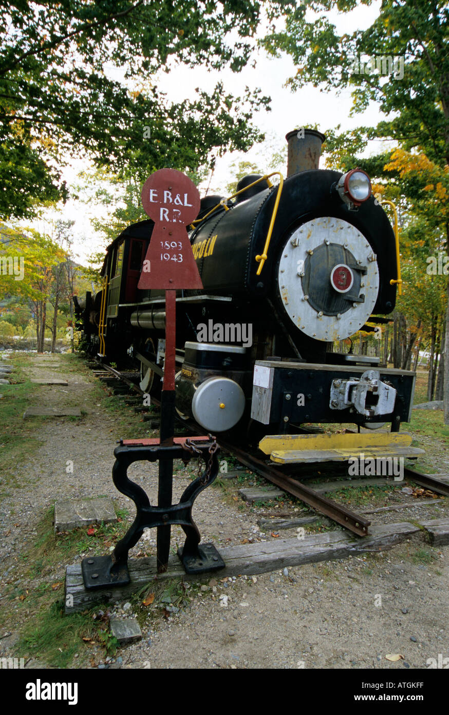 Porter 50 ton saddle tank engine locomotive on display at the entrance ...