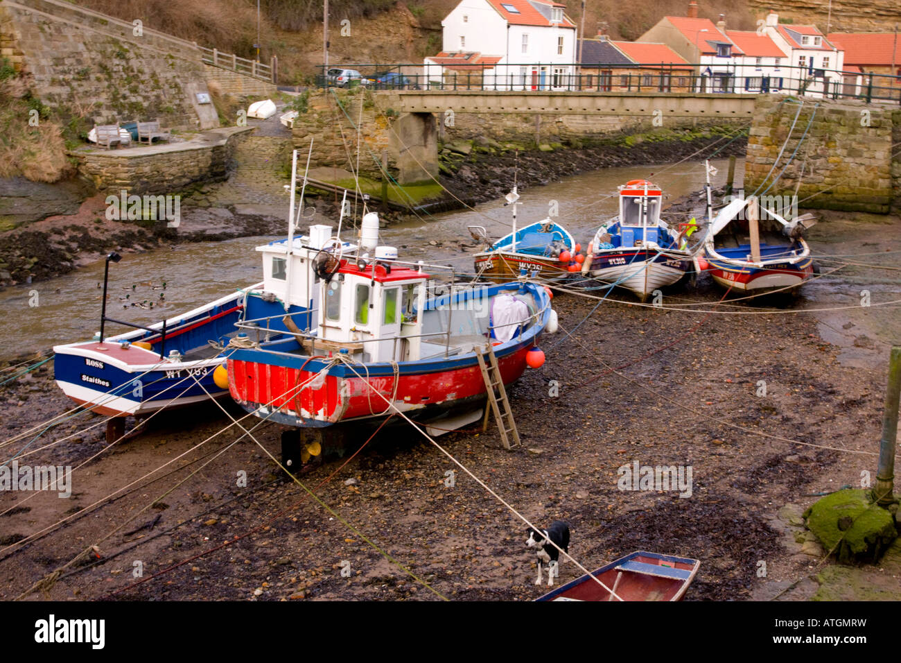 Staithes harbour North Yorkshire UK Stock Photo - Alamy