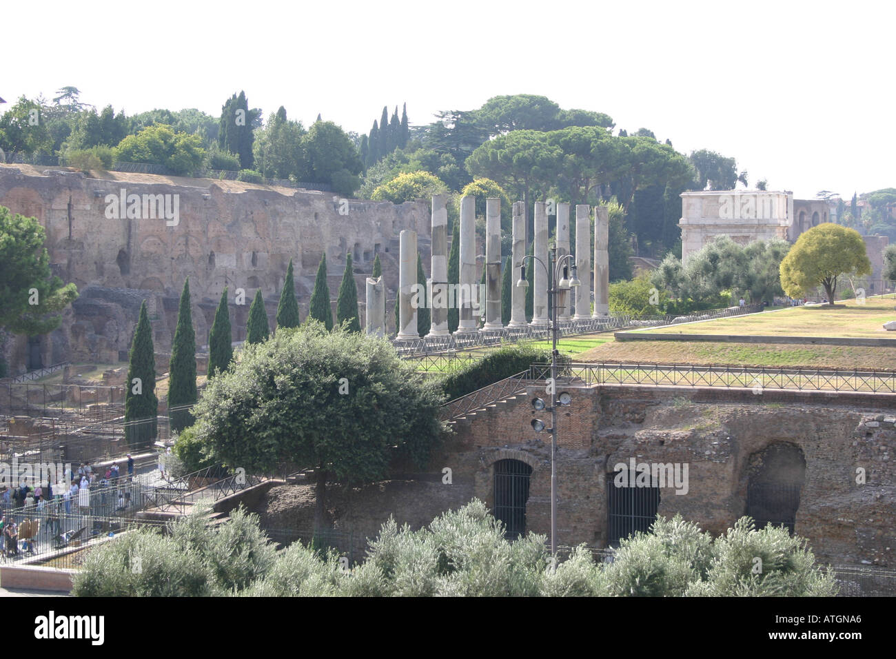 Historical roman ruins, Rome, Italy Stock Photo - Alamy
