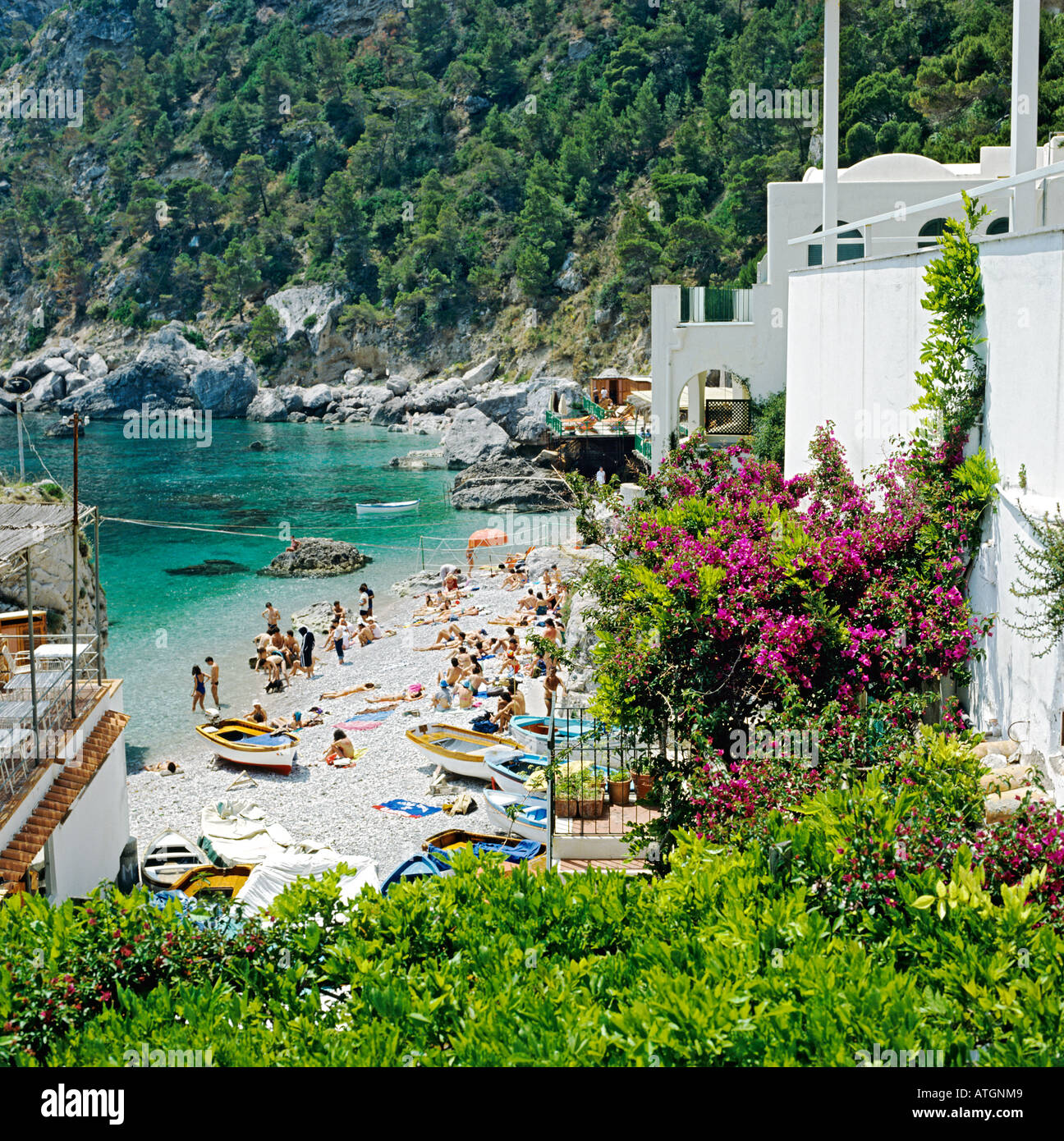 Marina Piccola island of Capri Naples Italy EU Stock Photo - Alamy
