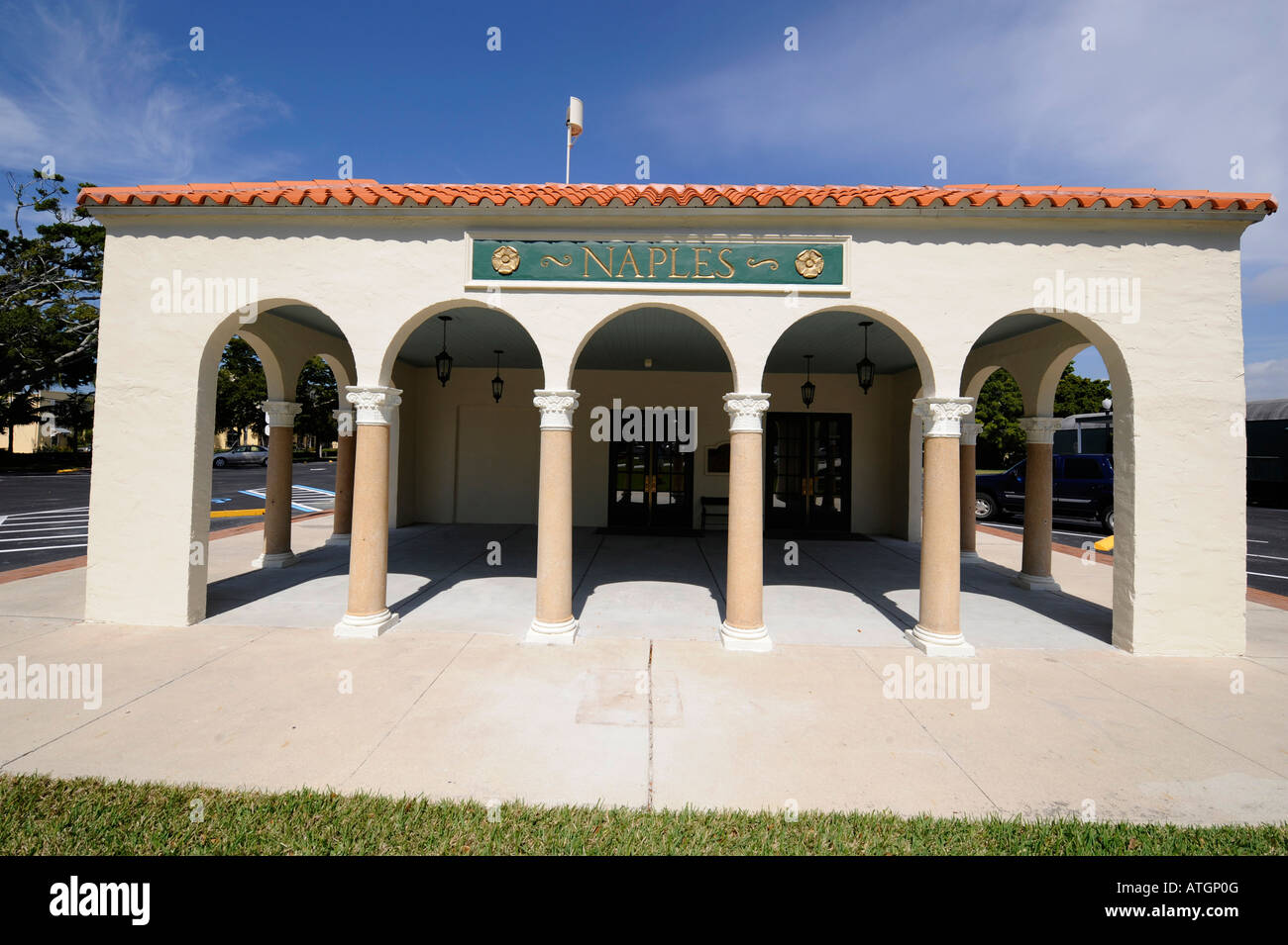 Naples Florida Train Depot Collier County Museum Stock Photo - Alamy