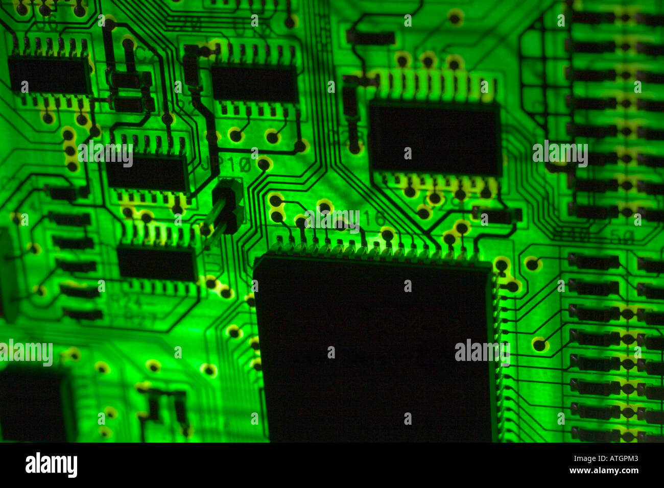 backlit electronic circuit board Stock Photo - Alamy