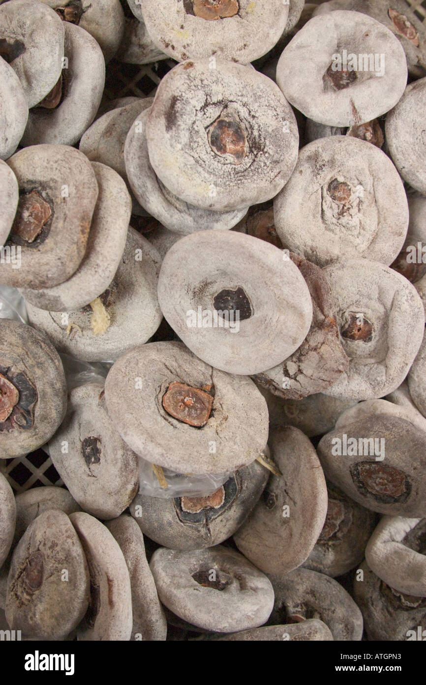 dried preserved persimmon - Chinese foostuff Stock Photo - Alamy
