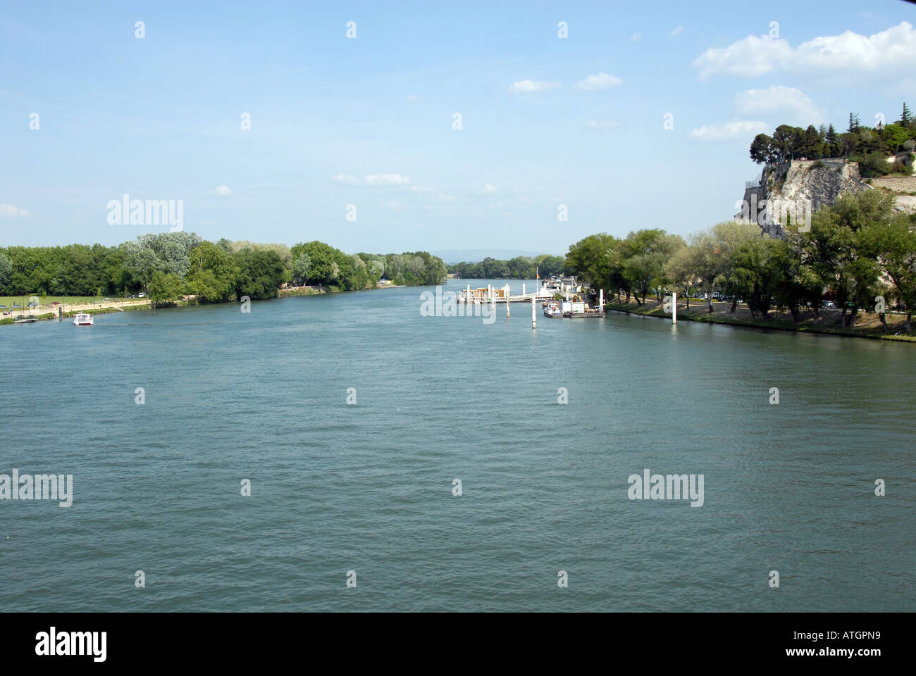 Rhone river avignon from the bridge hi-res stock photography and images ...