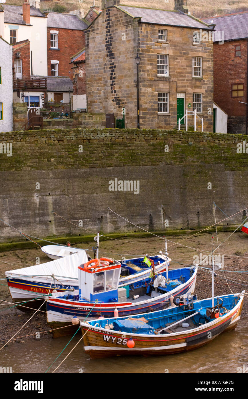 Staithes harbour North Yorkshire UK Stock Photo - Alamy