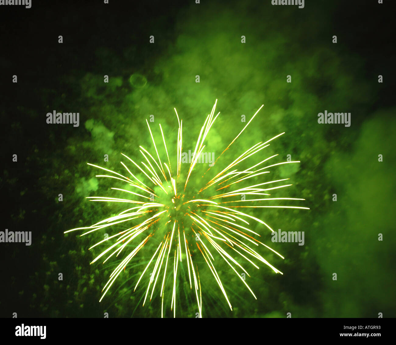 Lime Green Fireworks