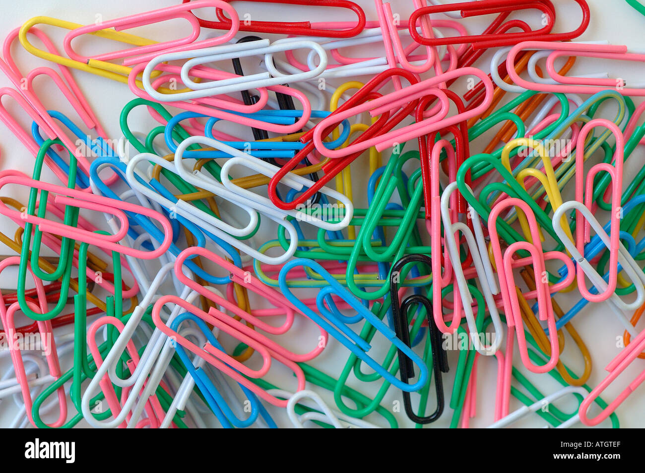 Stack of paperclips Stock Photo - Alamy